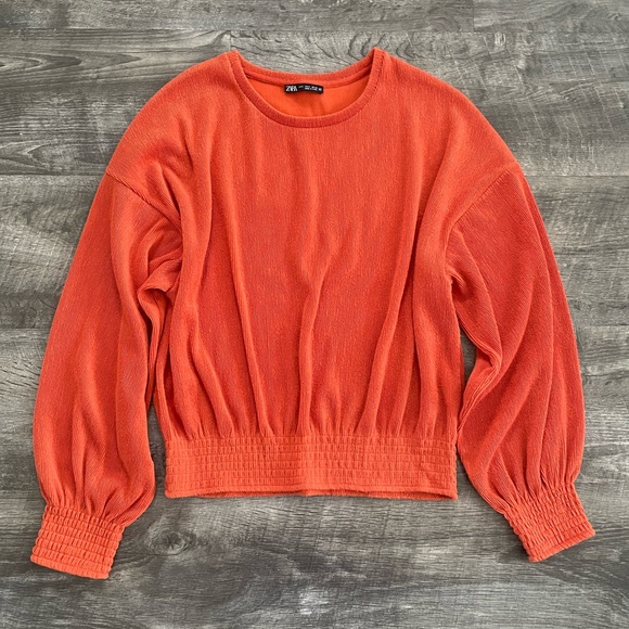 Zara | Tops | Zara Burnt Orange Top | Poshmark